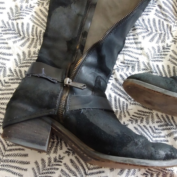 Donald J. Pliner | Shoes | Apocalypse Knee High Black Moto Boots | Poshmark